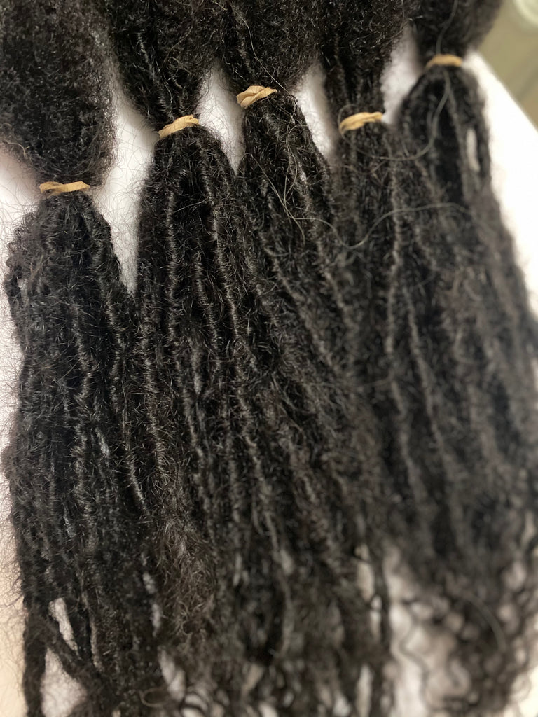 100% Human Hair Loc Extensions|| Boho Locs|| Goddess Locs Human Hair C ...